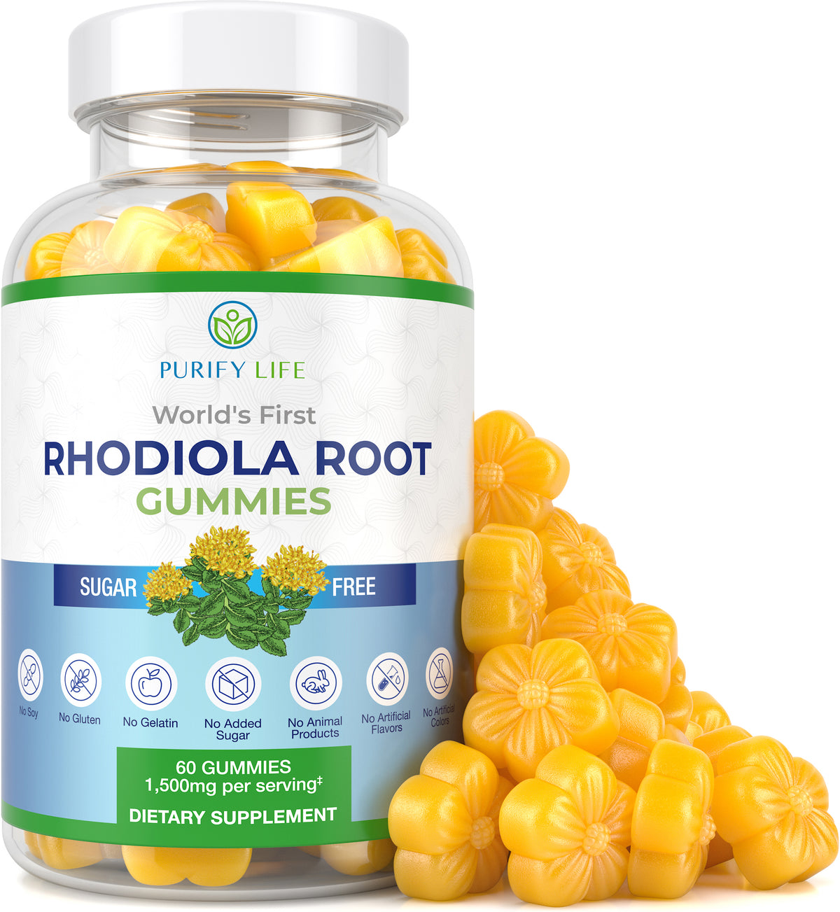 Sugar-Free Rhodiola Rosea Gummies — Purify Life